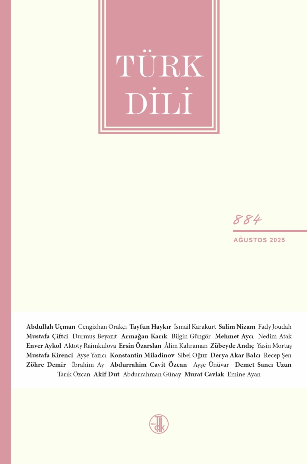 Türk Dili Dergisi – Türk Dil Kurumu