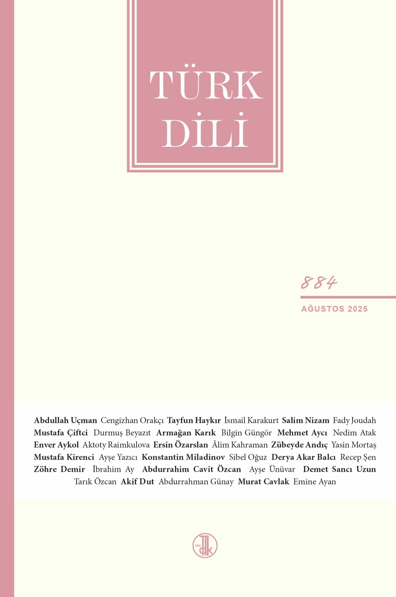 Türk Dili Dergisi – Türk Dil Kurumu