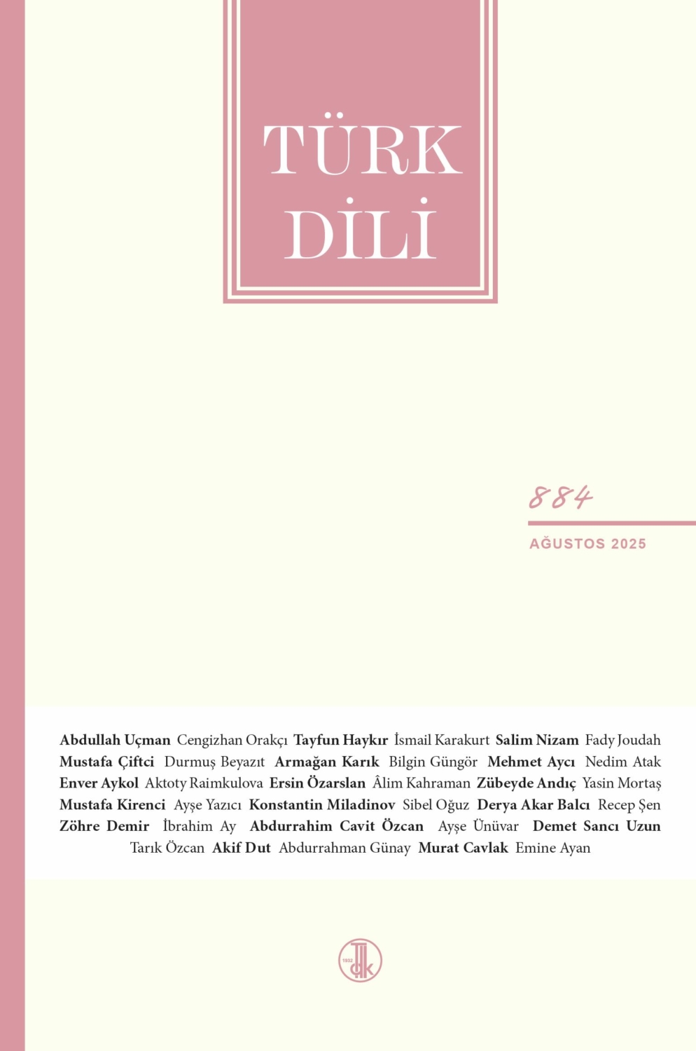 Türk Dili Dergisi – Türk Dil Kurumu