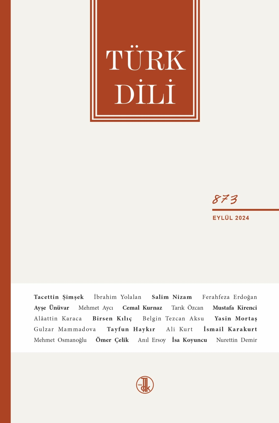 Türk Dili Dergisi (Önceki Sayılar) – Türk Dil Kurumu