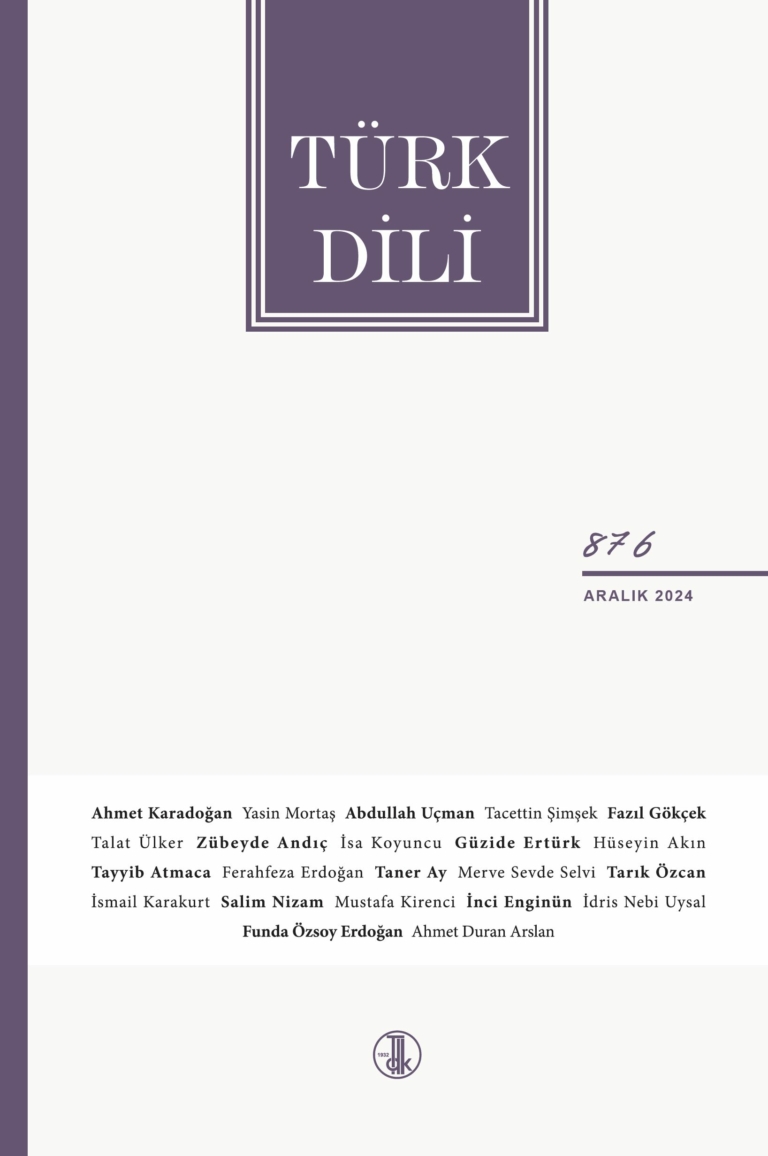 Türk Dili Dergisi – Türk Dil Kurumu