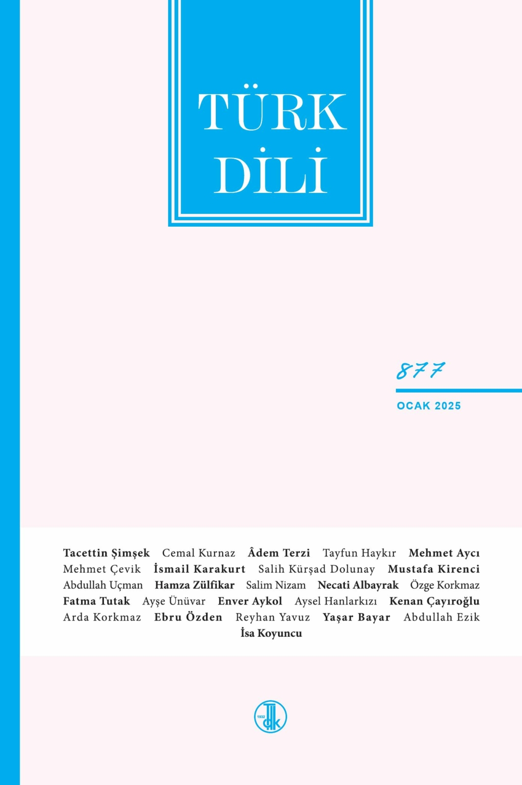 Türk Dili Dergisi – Türk Dil Kurumu