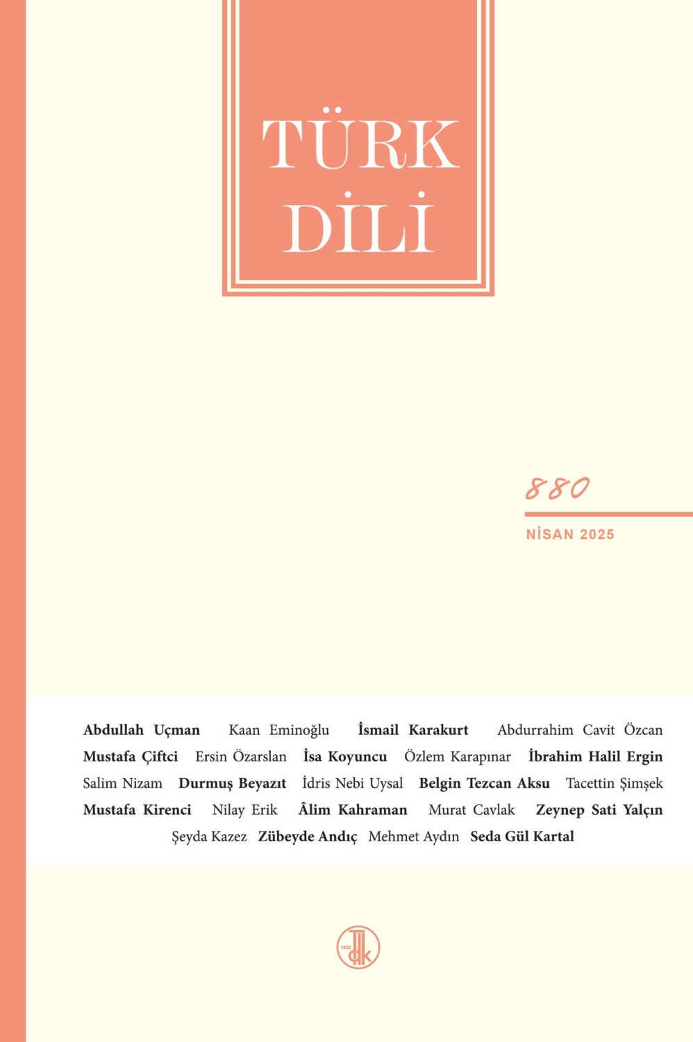 Türk Dili Dergisi (Önceki Sayılar) – Türk Dil Kurumu