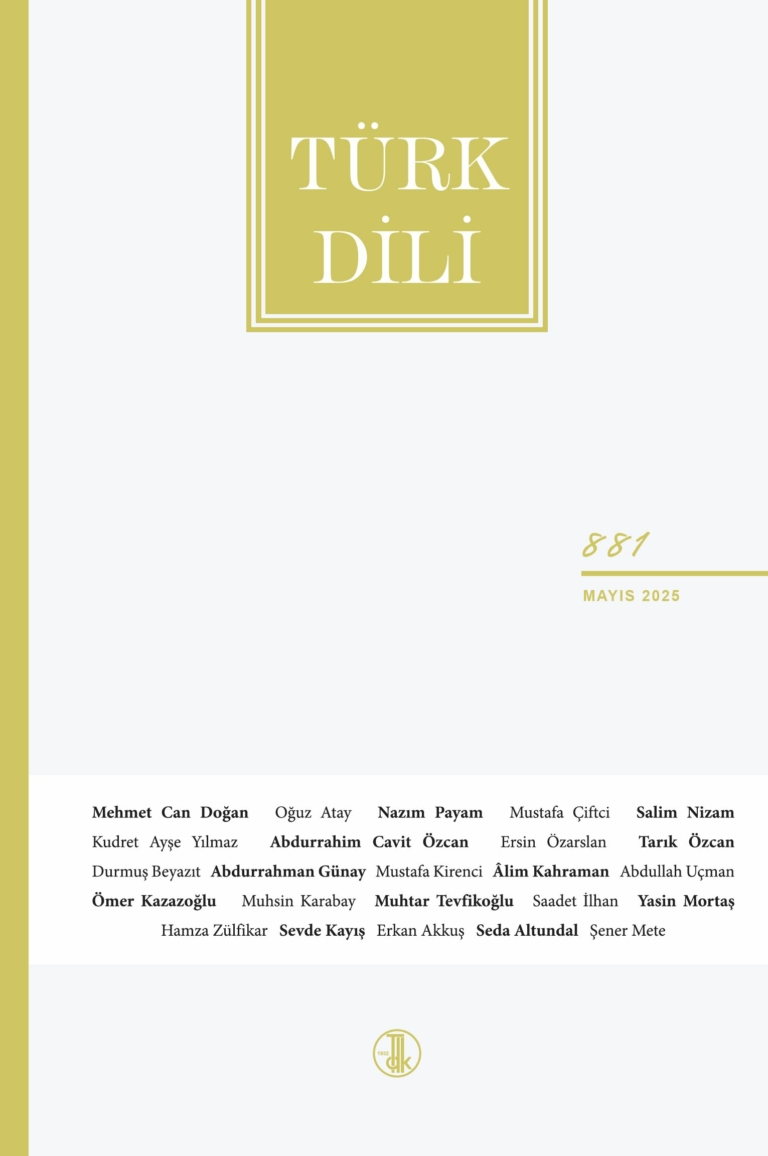 Türk Dili Dergisi – Türk Dil Kurumu