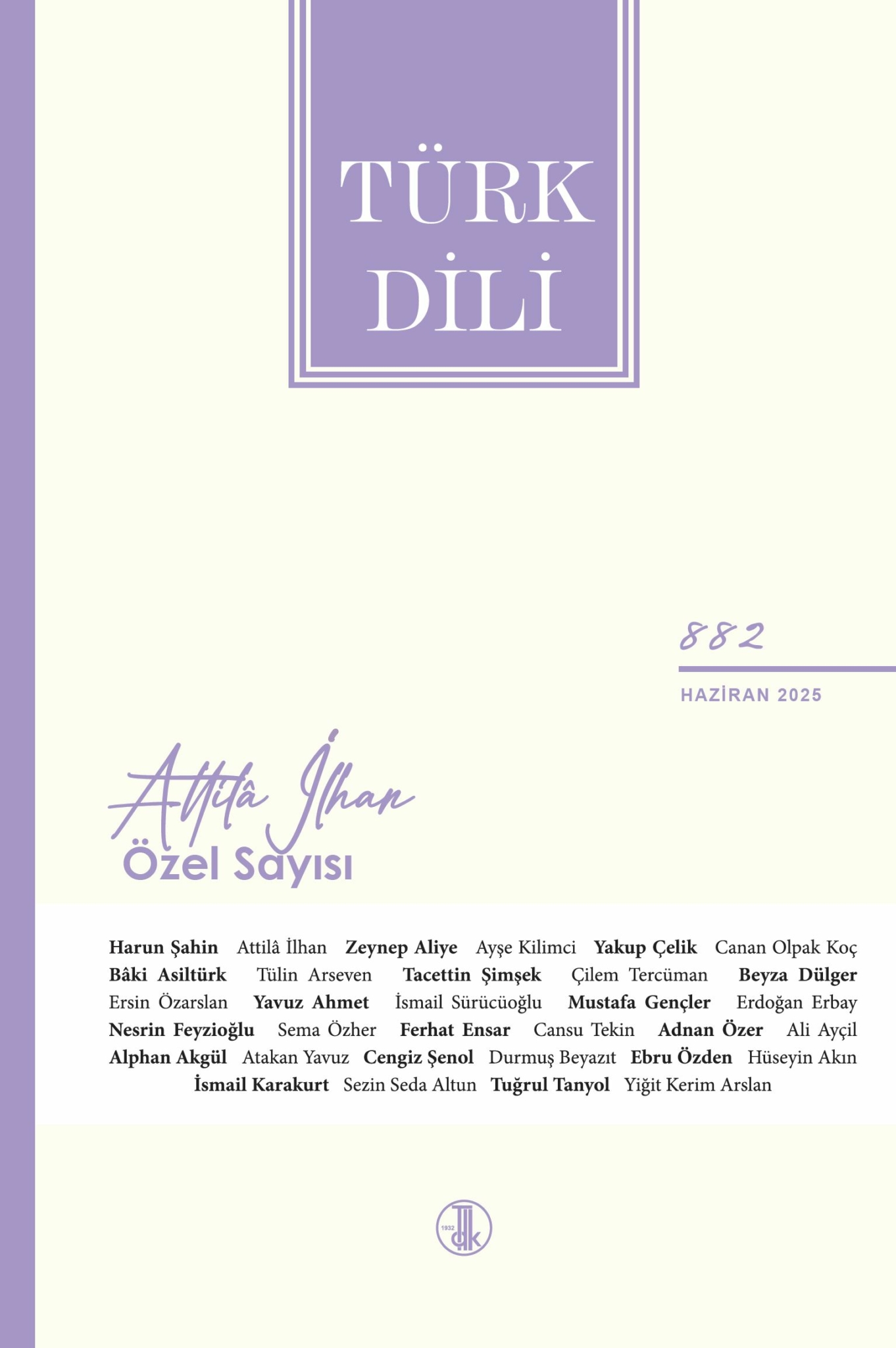 Türk Dili Dergisi – Türk Dil Kurumu