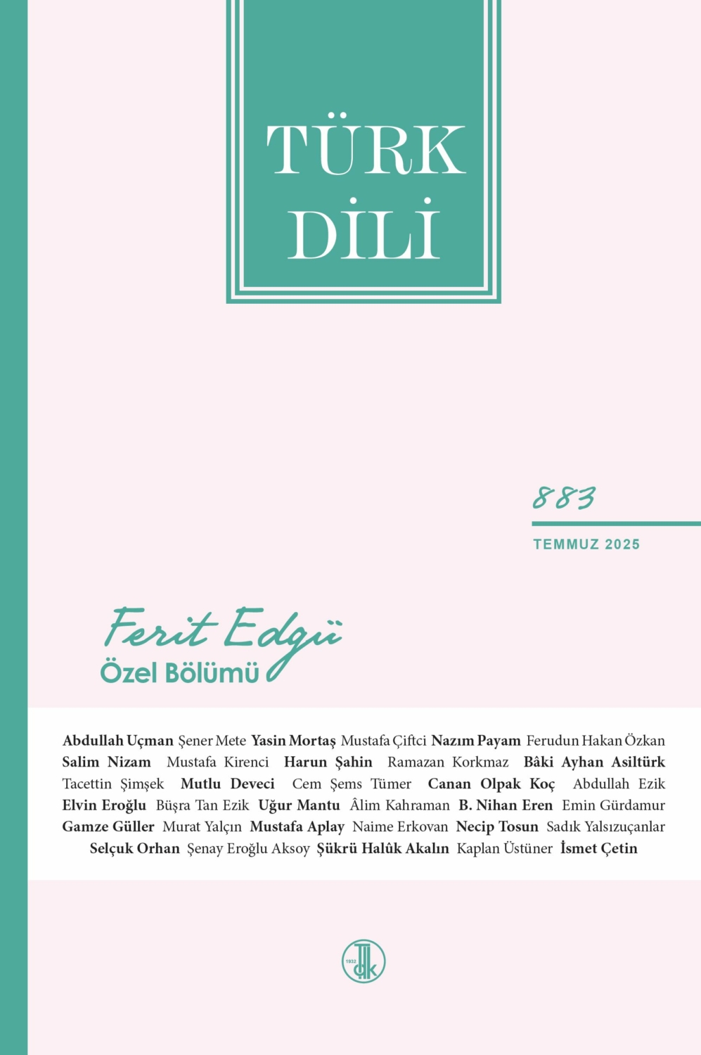 Türk Dili Dergisi – Türk Dil Kurumu